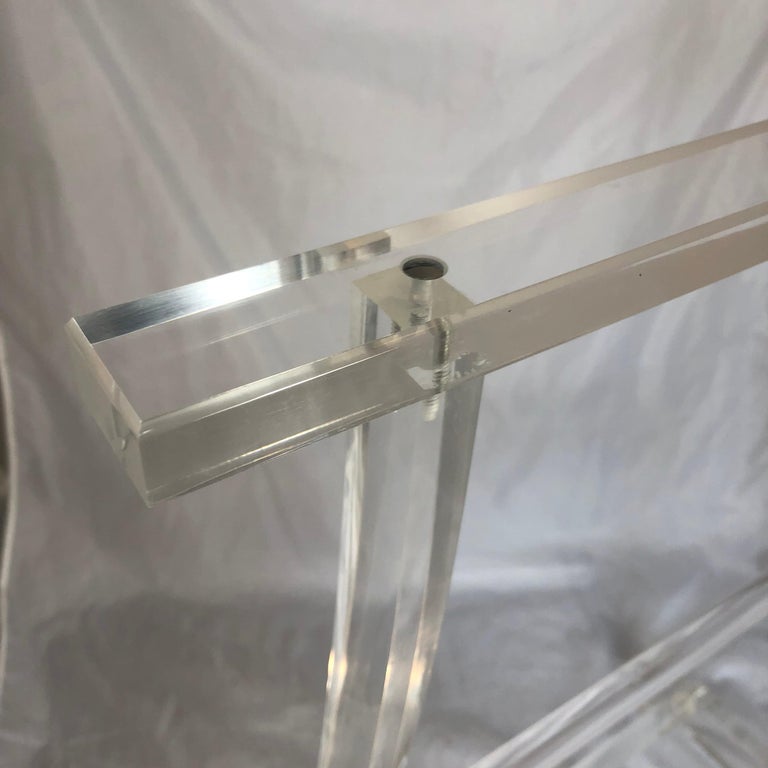 Hollywood Regency Lucite Towel Rack Signed Scheibe at 1stDibs | scheibe ...