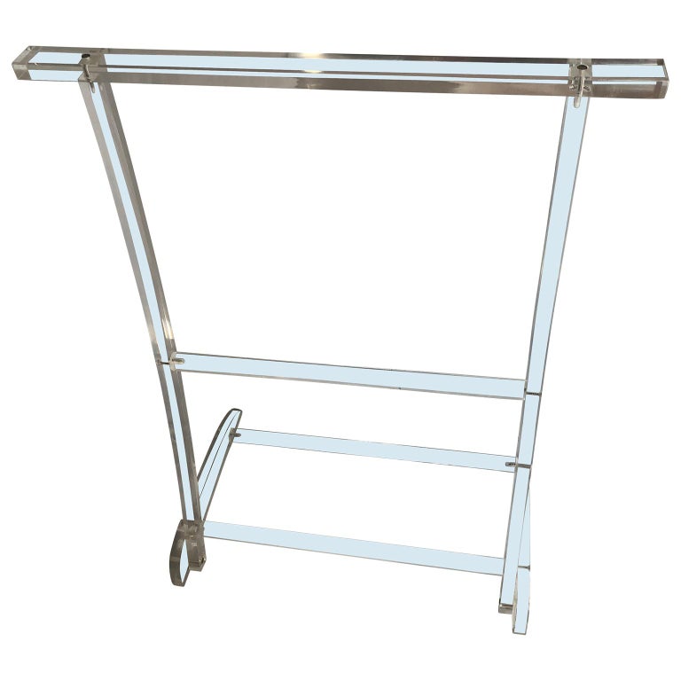 Hollywood Regency Lucite Towel Rack Signed Scheibe at 1stDibs | scheibe ...