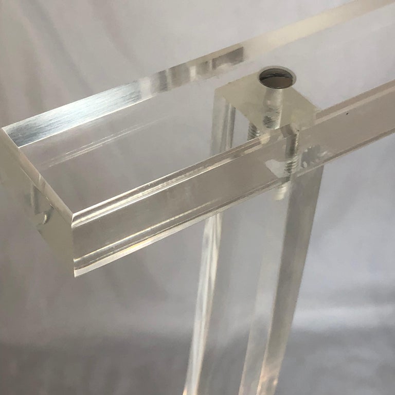 Hollywood Regency Lucite Towel Rack Signed Scheibe at 1stDibs | scheibe ...