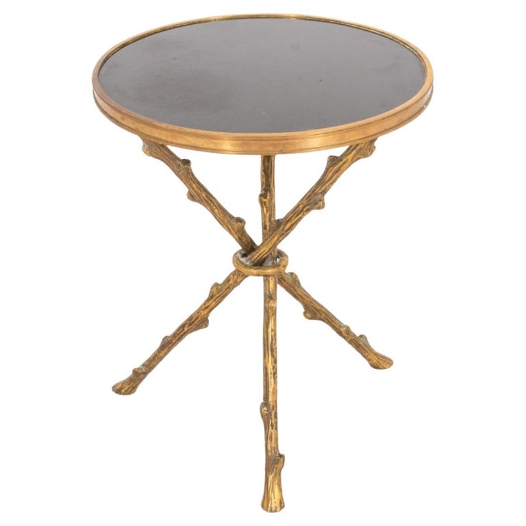 Hollywood Regency Manner Gilt Metal Twig Table For Sale at 1stDibs