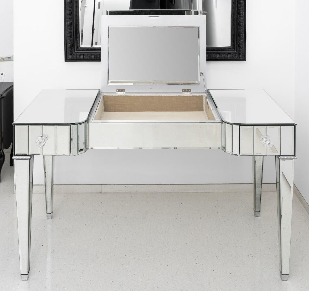 Hollywood Regency Mirror Dressing Table at 1stDibs
