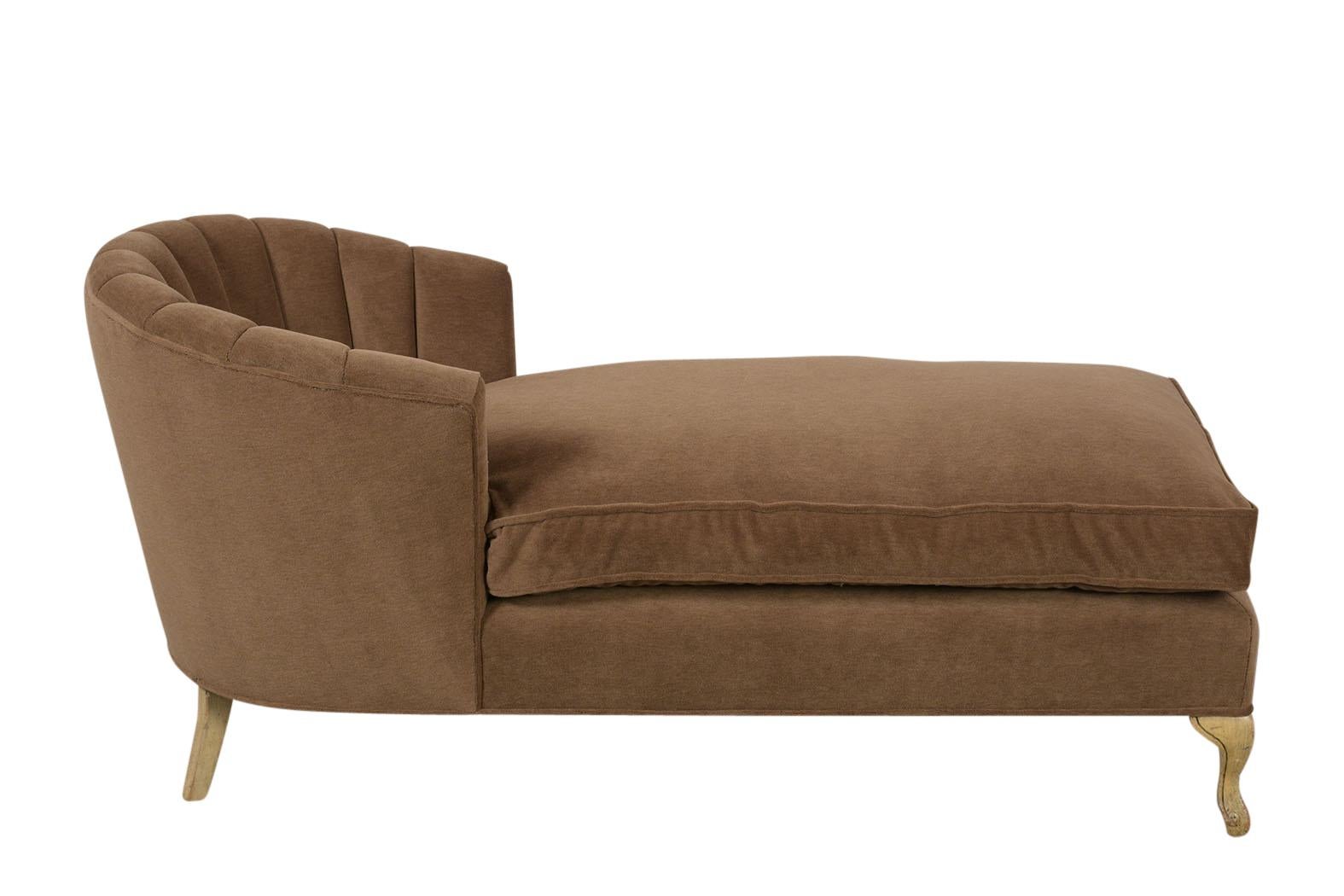 Hollywood Regency Style Chaise Lounge at 1stDibs