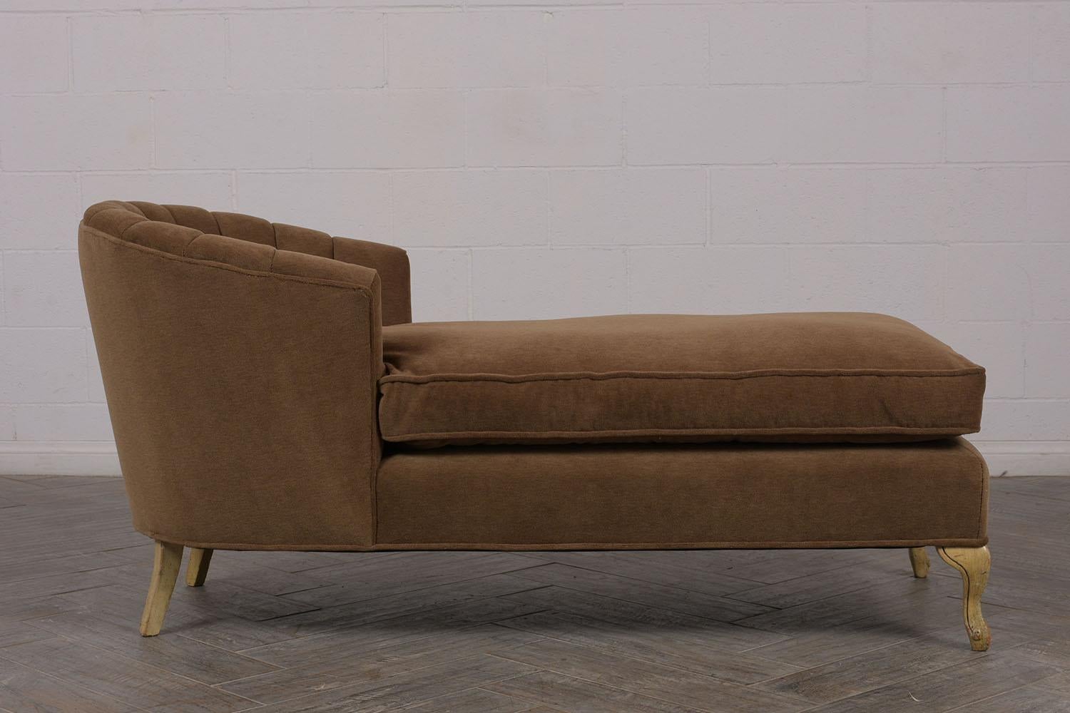 Hollywood Regency Style Chaise Lounge at 1stDibs