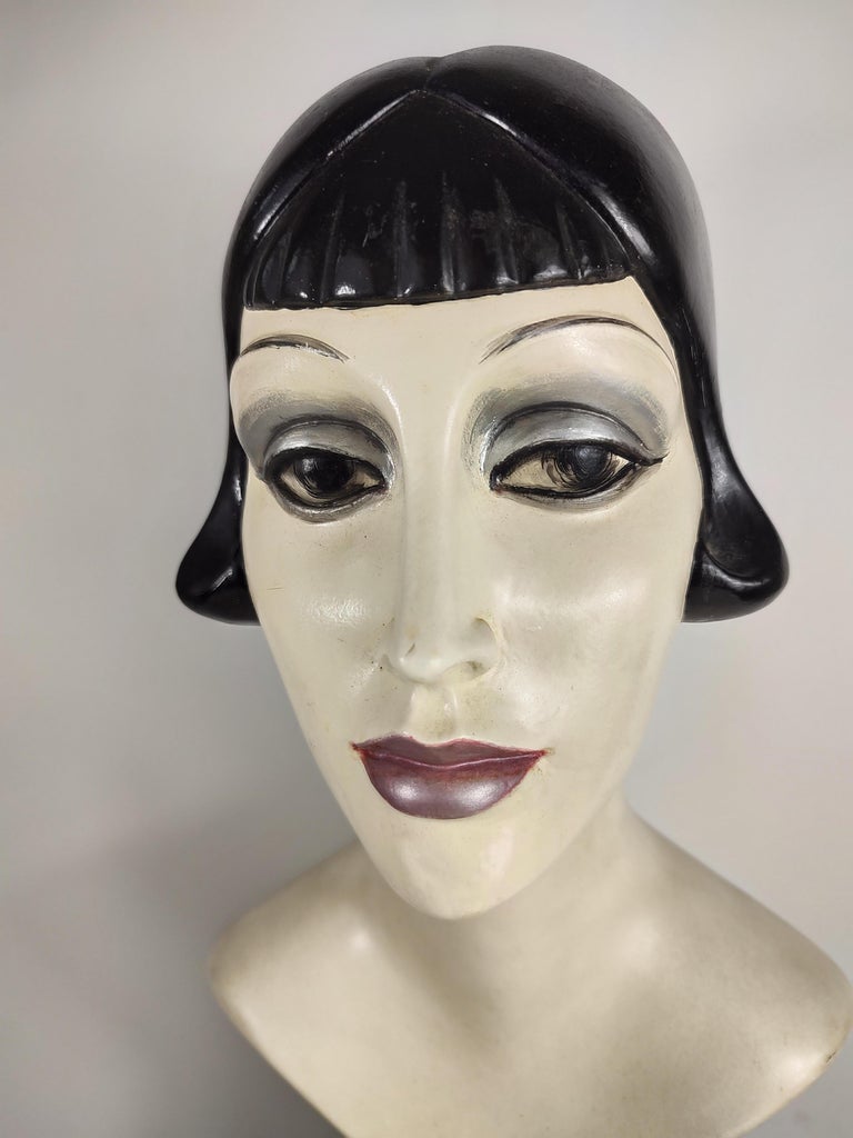 Hollywood Regency Style Mannequin Head of a Art Deco Styled Woman For ...