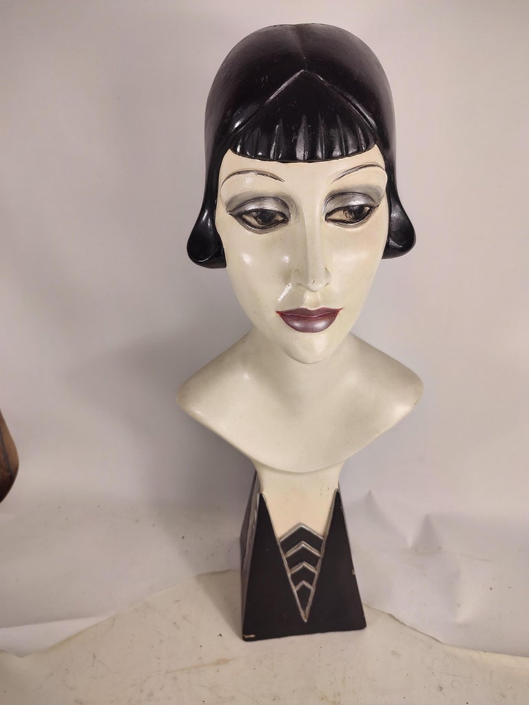 Hollywood Regency Style Mannequin Head of a Art Deco Styled Woman For ...