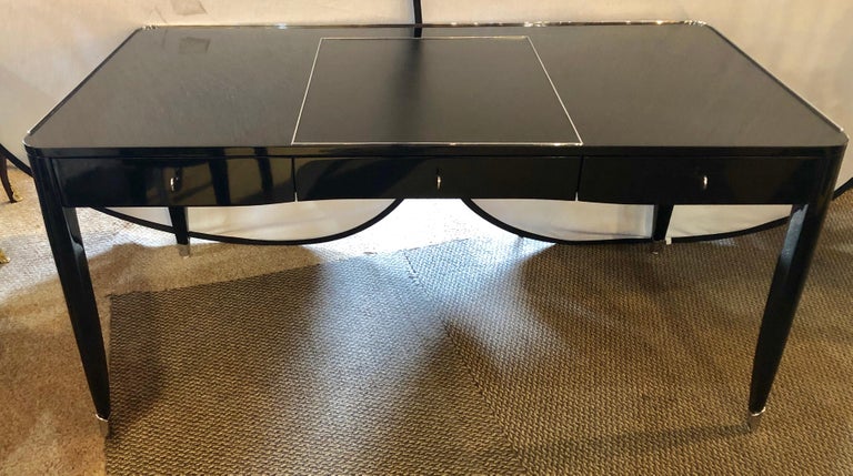 Hollywood Regency Style Ralph Lauren One Fifth Paris Ebony Chrome and ...