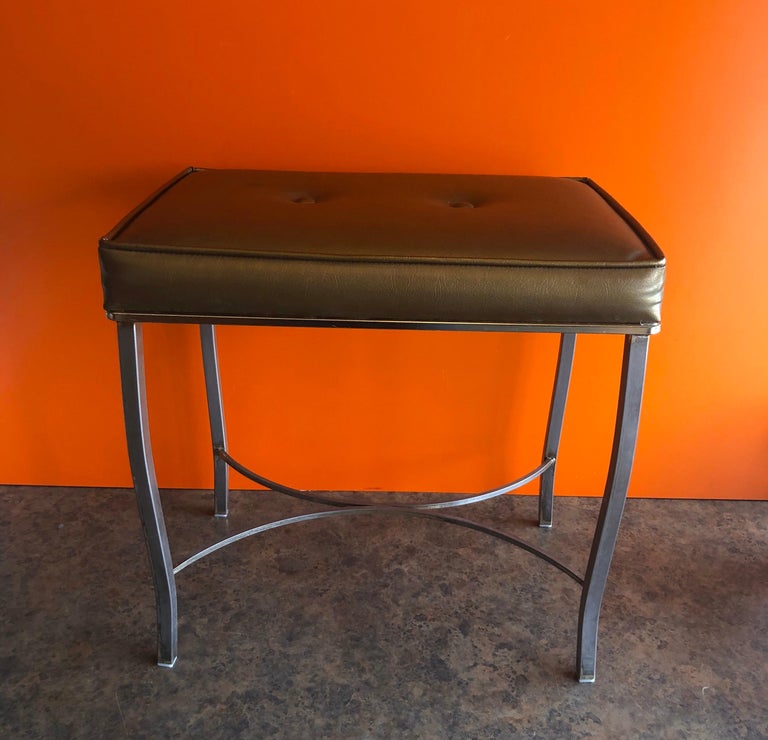 Hollywood Regency Style Vanity Stool / Ottoman by George Koch and Sons ...