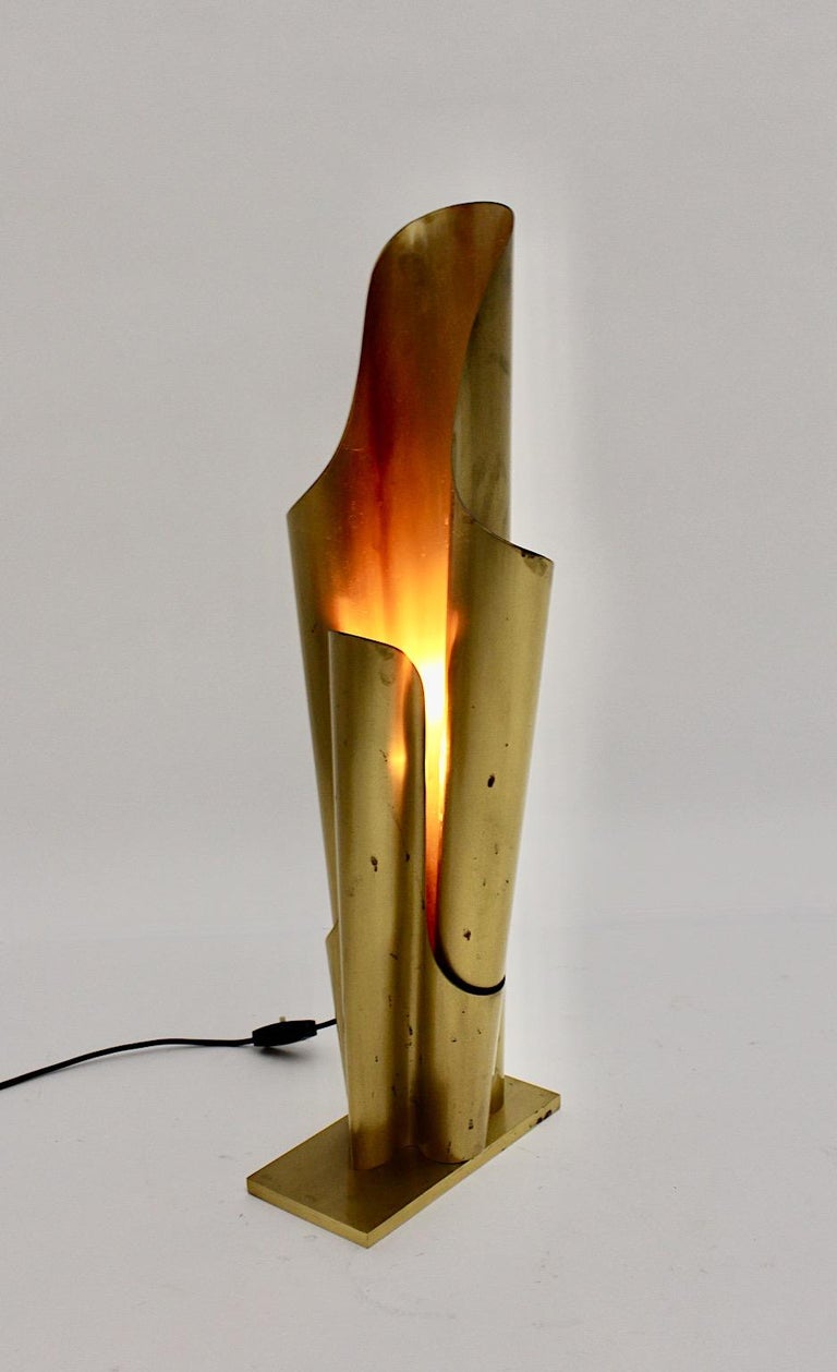 Hollywood Regency Style Vintage Cascade Brass Floor Lamp 1960s For Sale ...