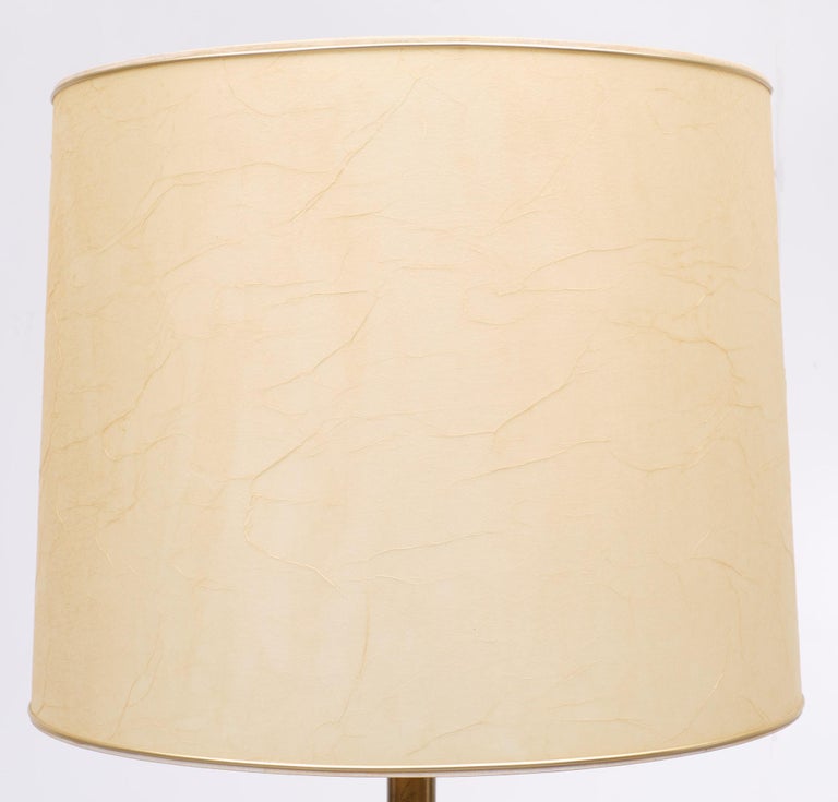 Hollywood Regency Suede Floor Lamp 1970s France For Sale at 1stDibs