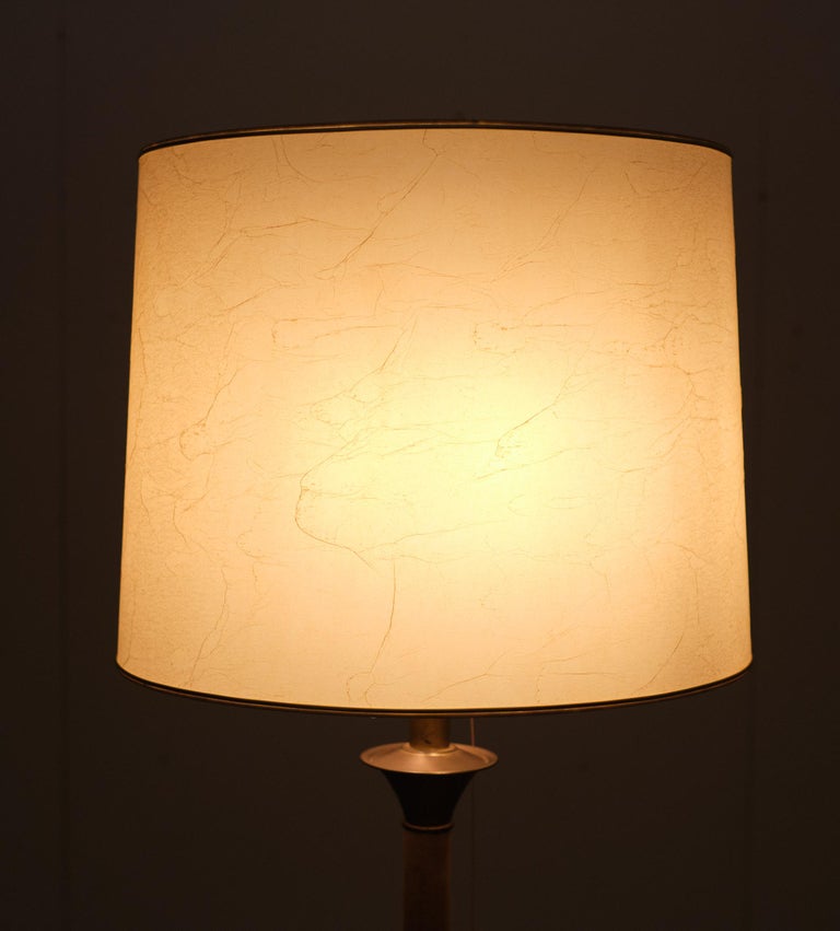 Hollywood Regency Suede Floor Lamp 1970s France For Sale at 1stDibs