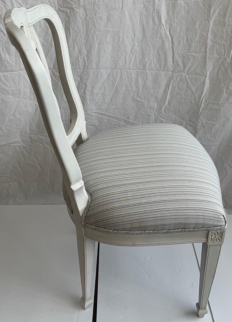 Hollywood Regency Tassel-Motif White Side Chair For Sale at 1stDibs