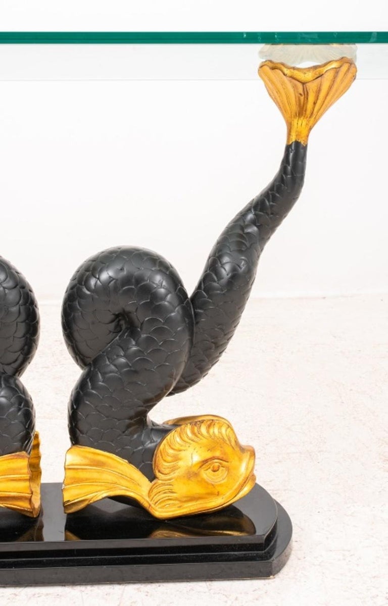 Hollywood Regency Venetian Style Dolphin Console For Sale at 1stDibs