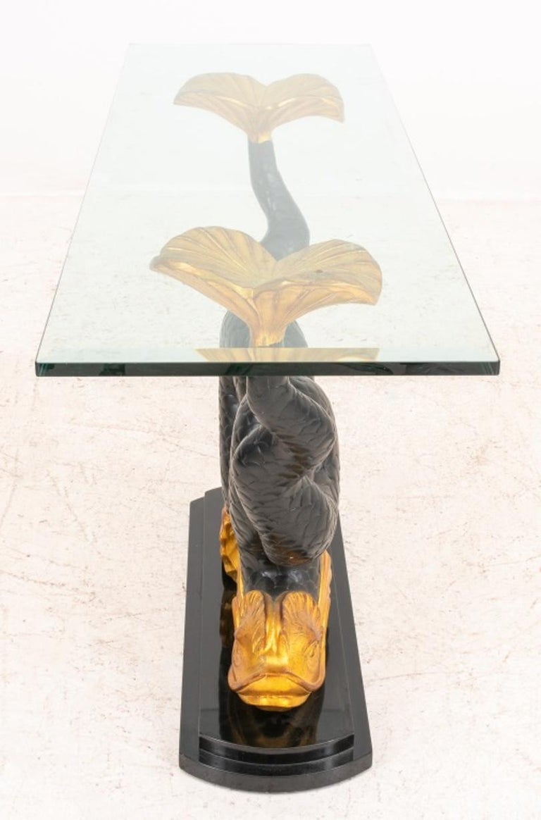 Hollywood Regency Venetian Style Dolphin Console For Sale at 1stDibs
