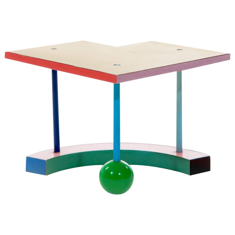Hollywood Steel Coffee Table, by Peter Shire for Memphis Milano ...