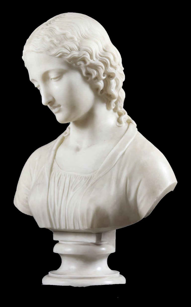 Holme Cardwell - Marble Bust of a Beautiful Maiden at 1stDibs