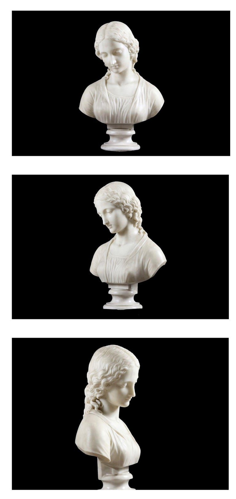 Holme Cardwell - Marble Bust of a Beautiful Maiden at 1stDibs