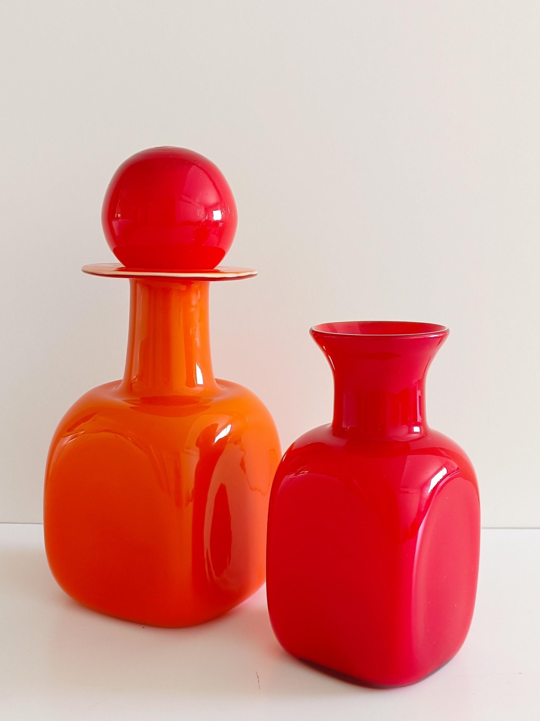 Holmegaard by Per Lutken Hand-Blown Vintage Scandinavian Art Glass ...