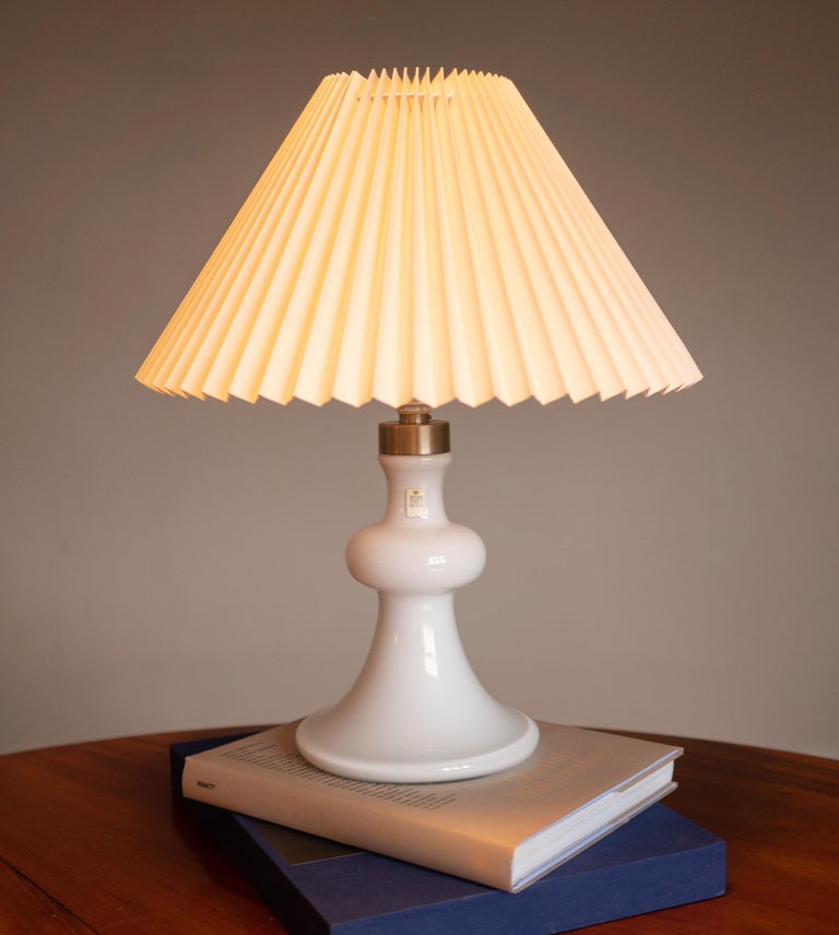 Holmegaard Glass Table Lamp Denmark, 1960's For Sale at 1stDibs