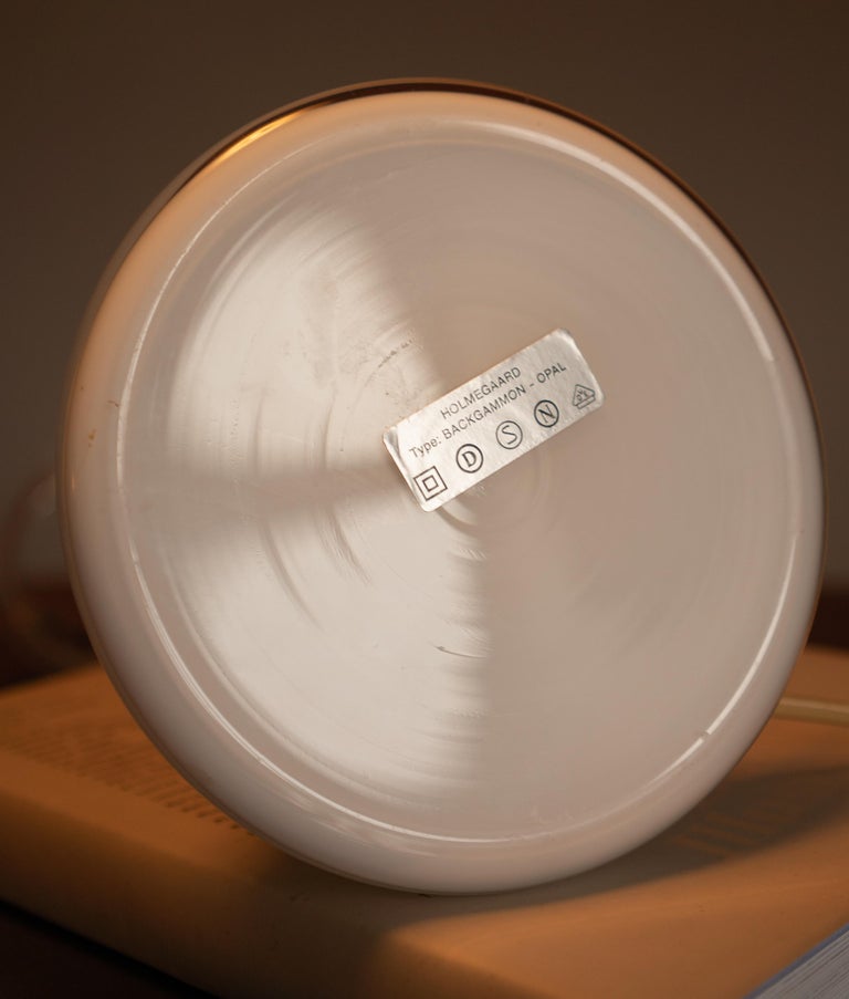 Holmegaard Glass Table Lamp Denmark, 1960's For Sale at 1stDibs