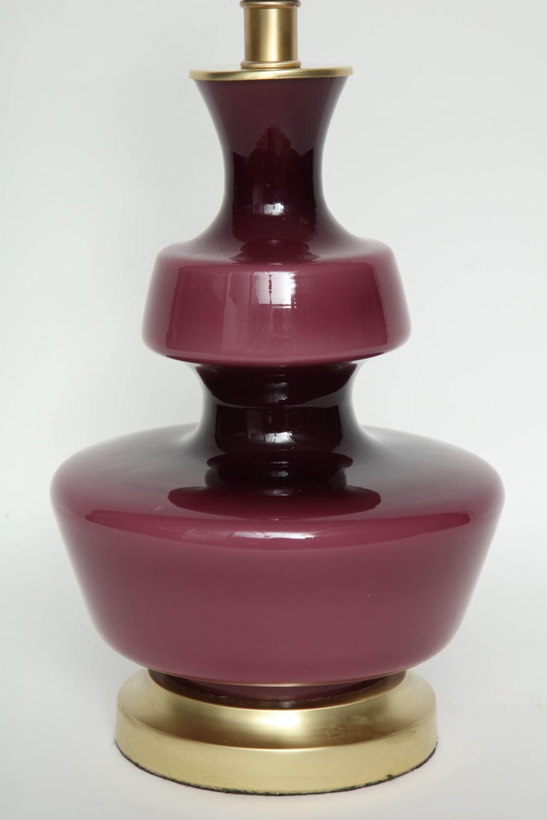 Holmegaard Raspberry Glass Lamps at 1stDibs
