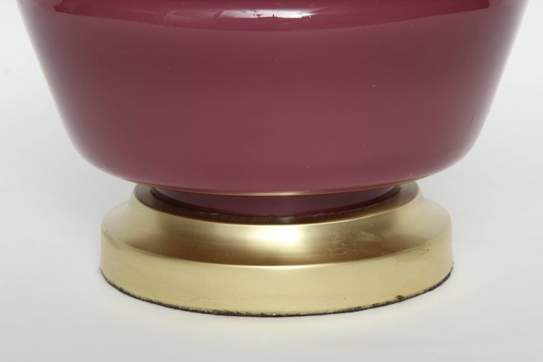 Holmegaard Raspberry Glass Lamps at 1stDibs