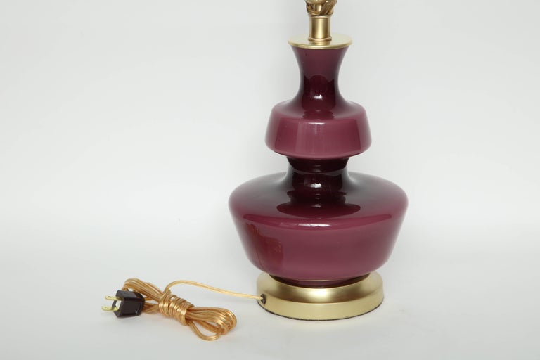 Holmegaard Raspberry Glass Lamps at 1stDibs