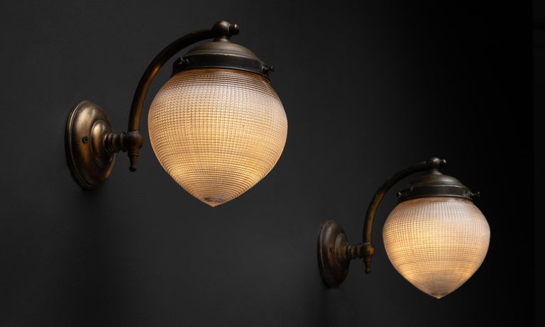 Holophane Acorn Sconces, France, circa 1920 For Sale at 1stDibs