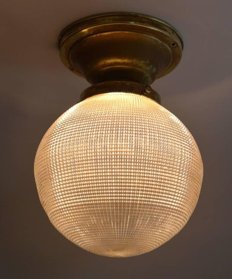 Holophane Ball Fixture Chandelier at 1stDibs
