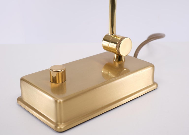 Holtkotter Brass Desk lamp 1970s Germany at 1stDibs