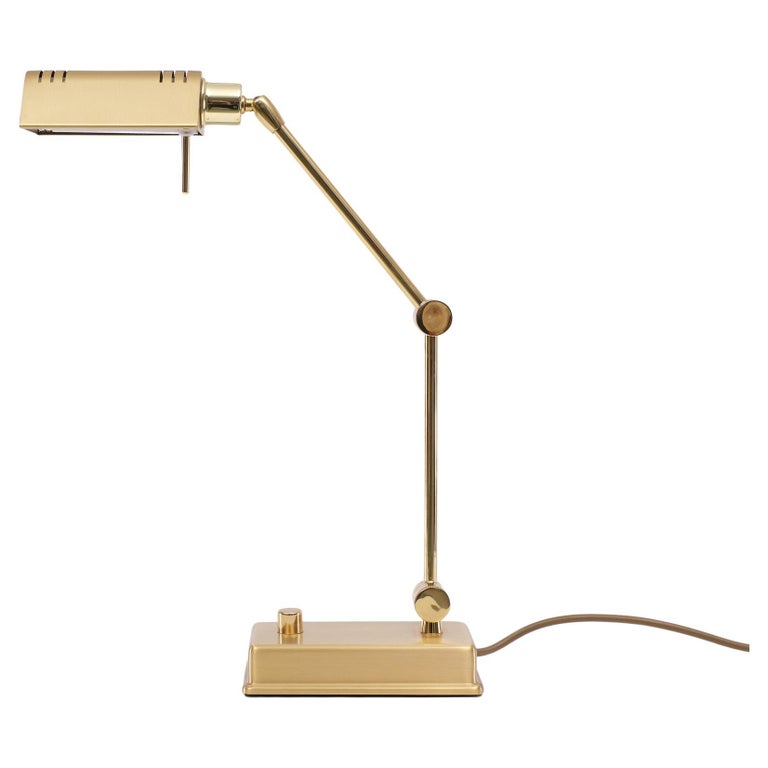Holtkotter Brass Desk lamp 1970s Germany at 1stDibs