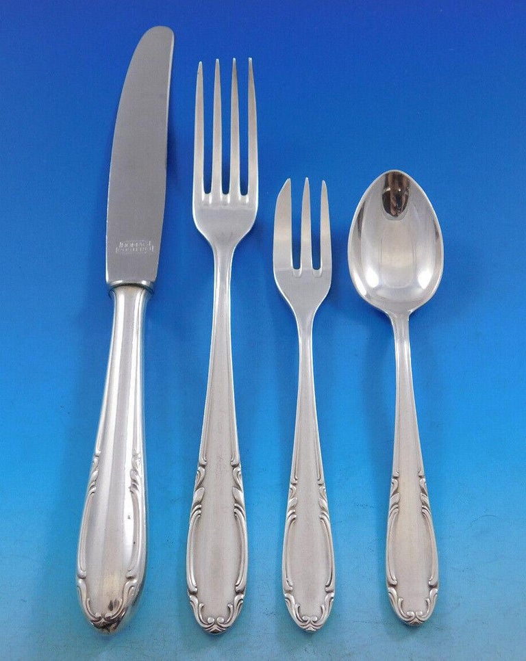Homag 90 German Silverplated Flatware Set Vintage 51 Pieces For Sale at ...