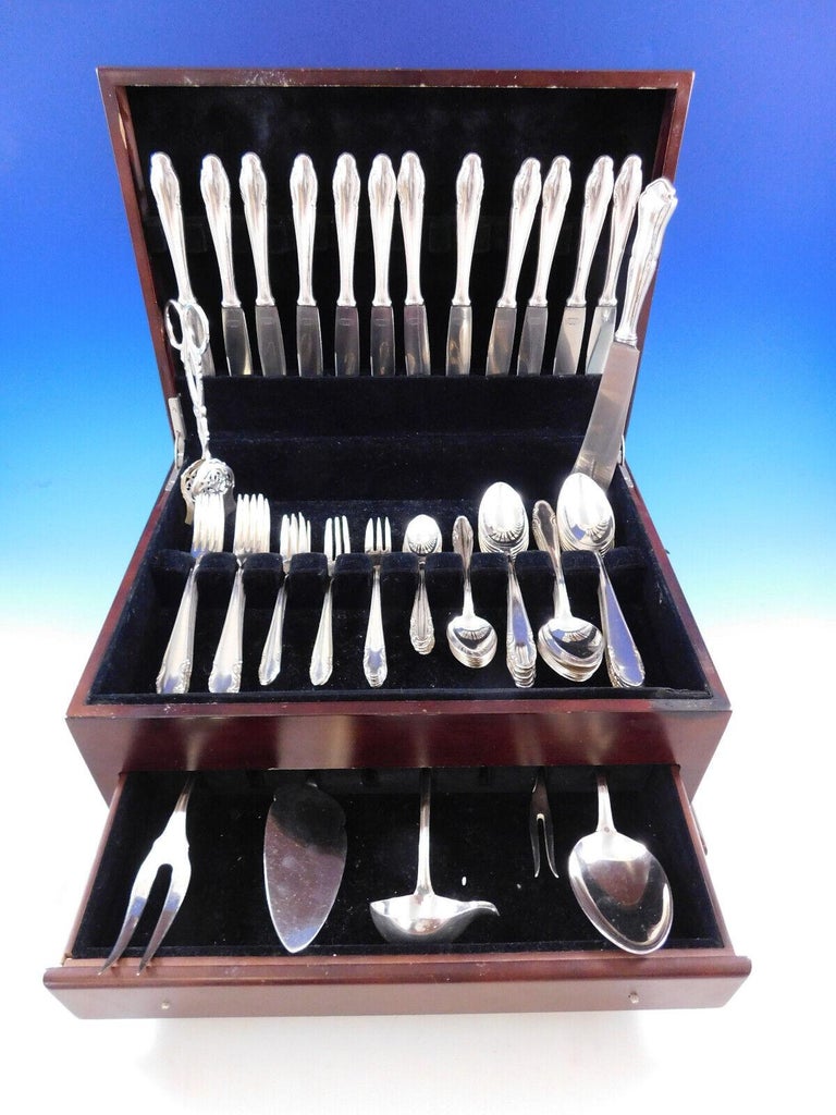 Homag 90 German Silverplated Flatware Set Vintage 66 Pieces For Sale at 1stDibs