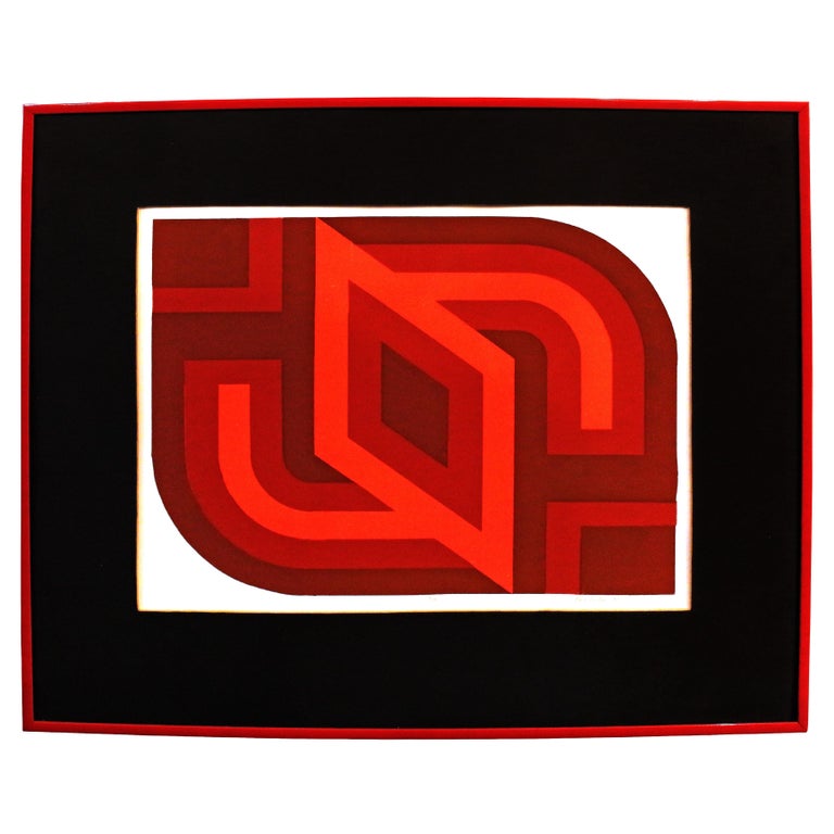 "Homage to Albers" by Paul Ferster 1984 Screen Print For Sale at 1stDibs