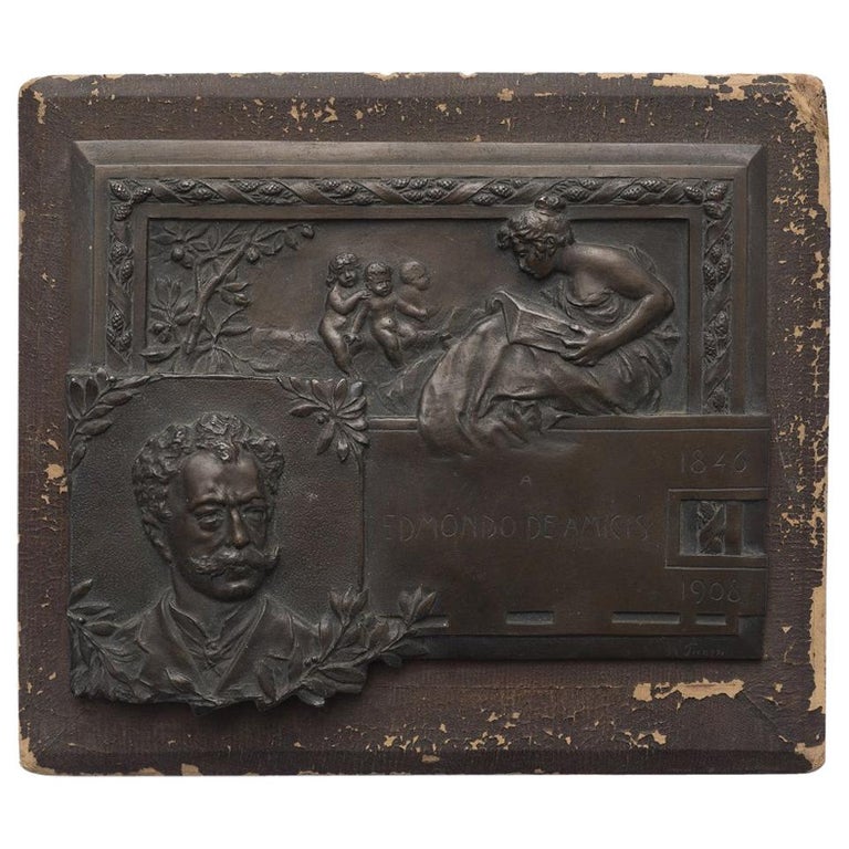 Homage to Edmondo De Amicis, Original Artwork by Massimo Picozzi, 1908 ...