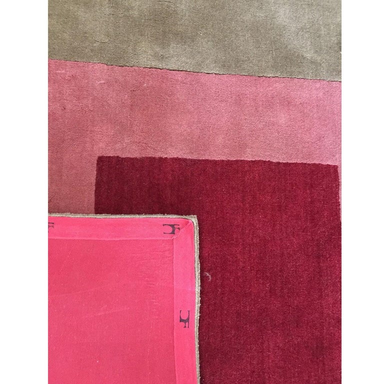 Homage to the Square Rug 'Beige/Pink/Burgundy' by Josef Albers at ...