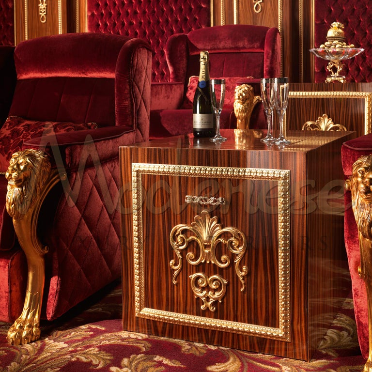 Home Cinema Walnut Side Box with Fridge by Modenese Gastone Luxury ...