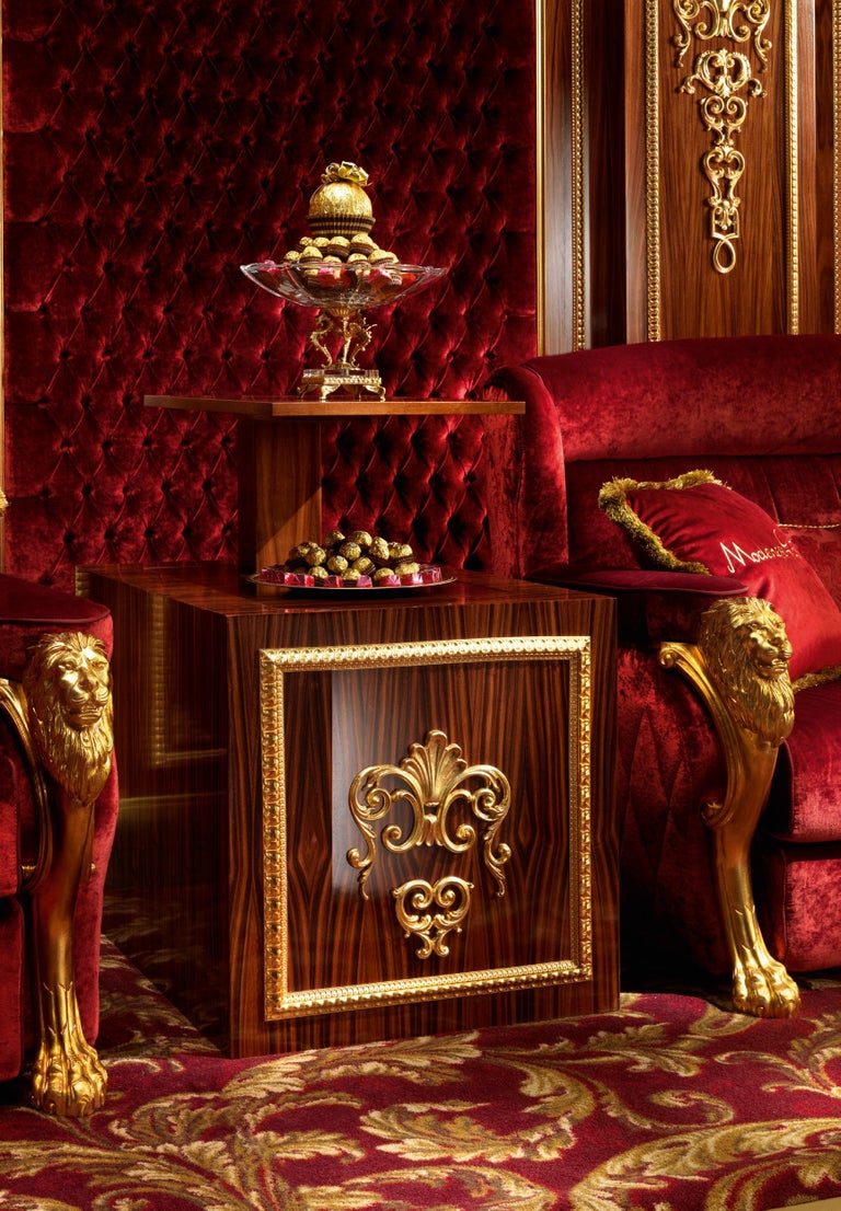 Home Cinema Walnut Side Box with Fridge by Modenese Gastone Luxury ...