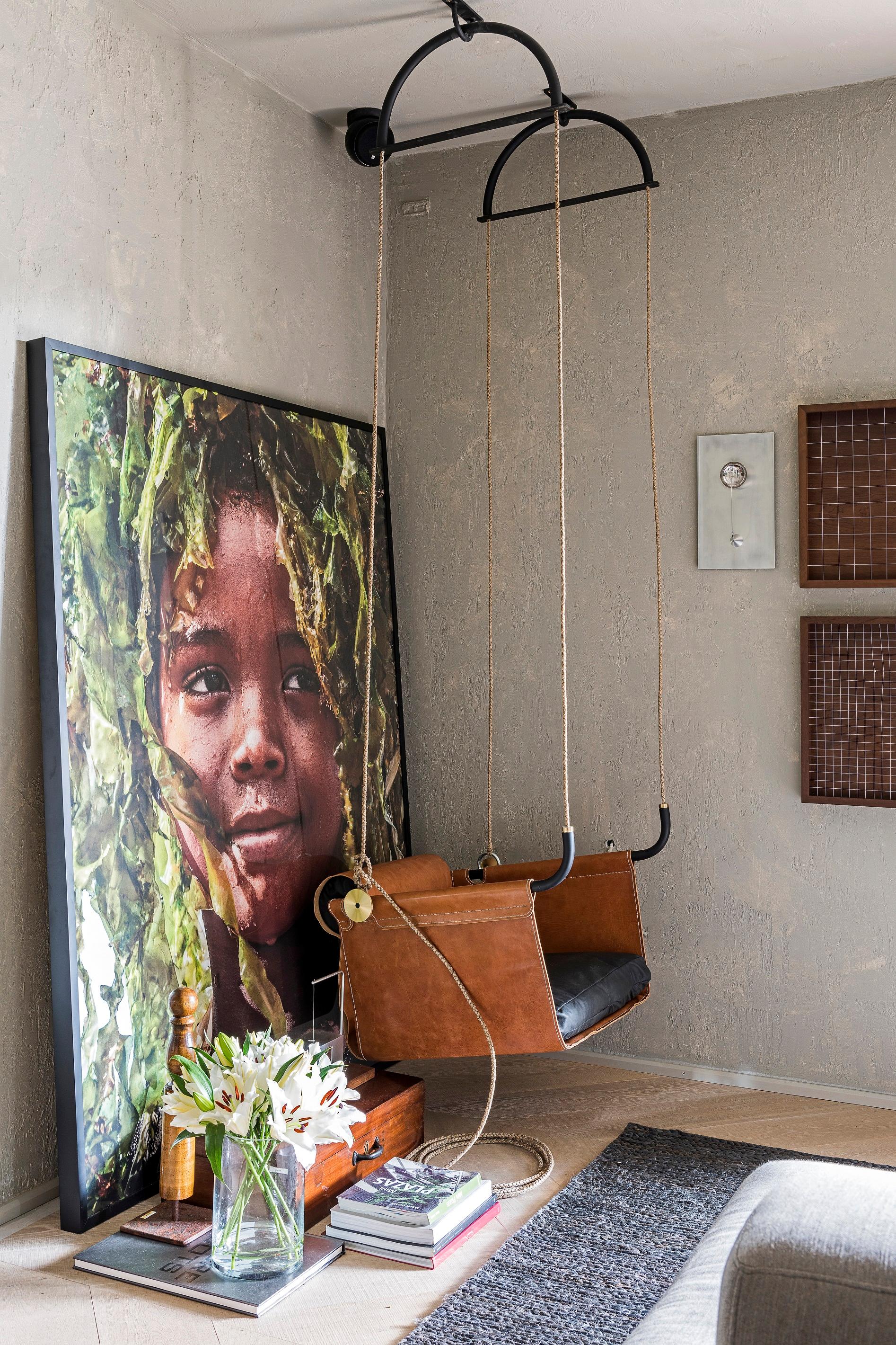 Home Swing, Brazilian Leather Design by Atelier Decarvalho For Sale at ...