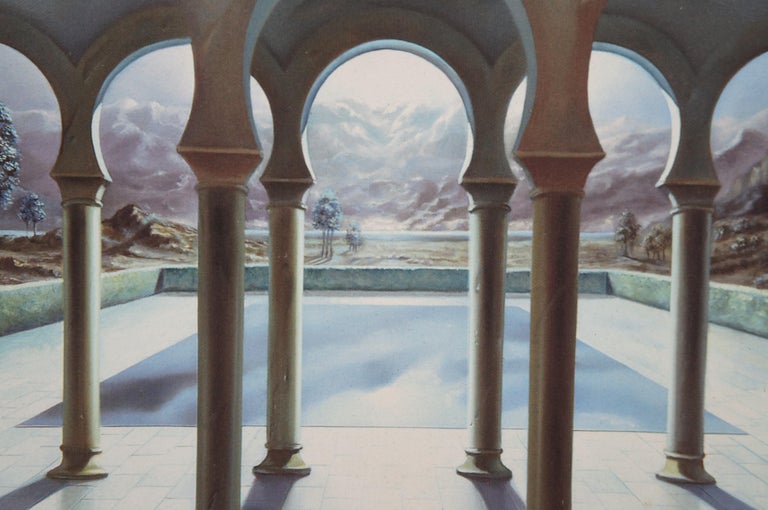 Homero Aguilar Feu Sacre Giclee Print Canvas Colonnade Archway ...