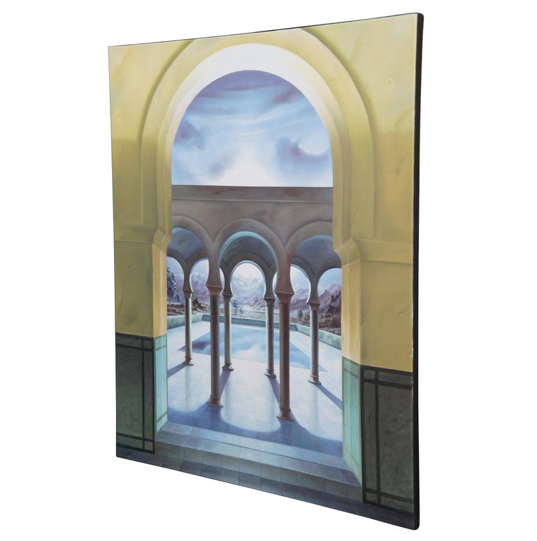 Homero Aguilar Feu Sacre Giclee Print Canvas Colonnade Archway ...