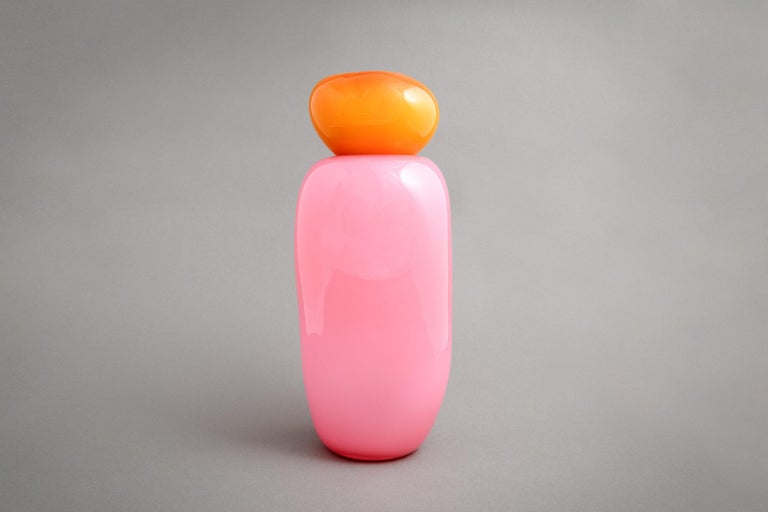 Honey and Pink Bon Bon Mega Vase by Helle Mardahl For Sale at 1stDibs