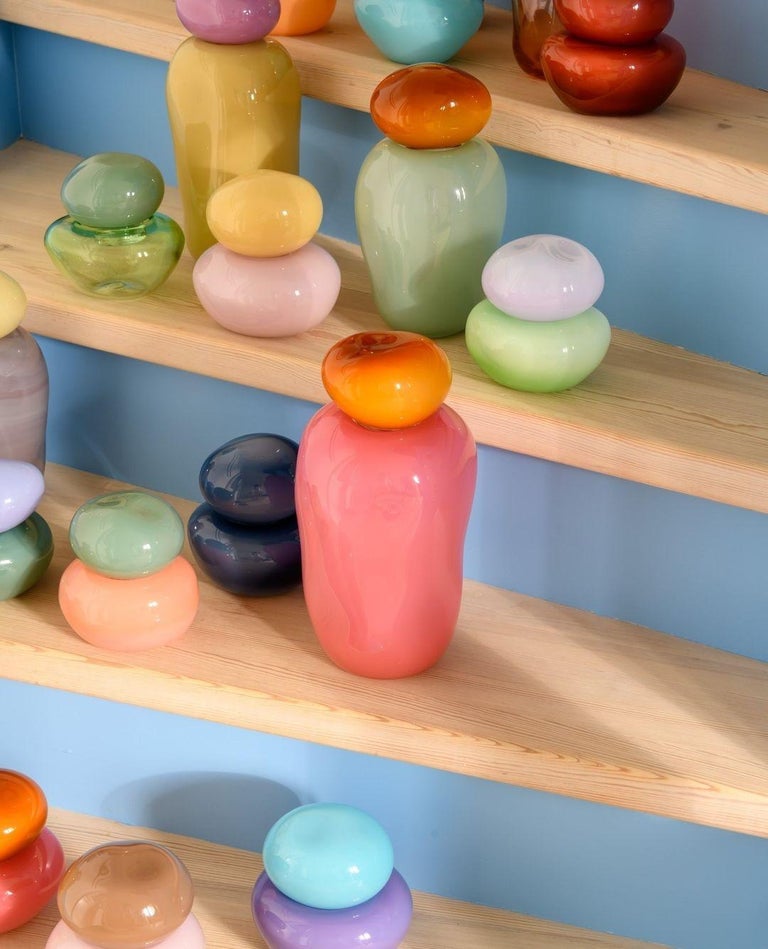 Honey and Pink Bon Bon Mega Vase by Helle Mardahl For Sale at 1stDibs