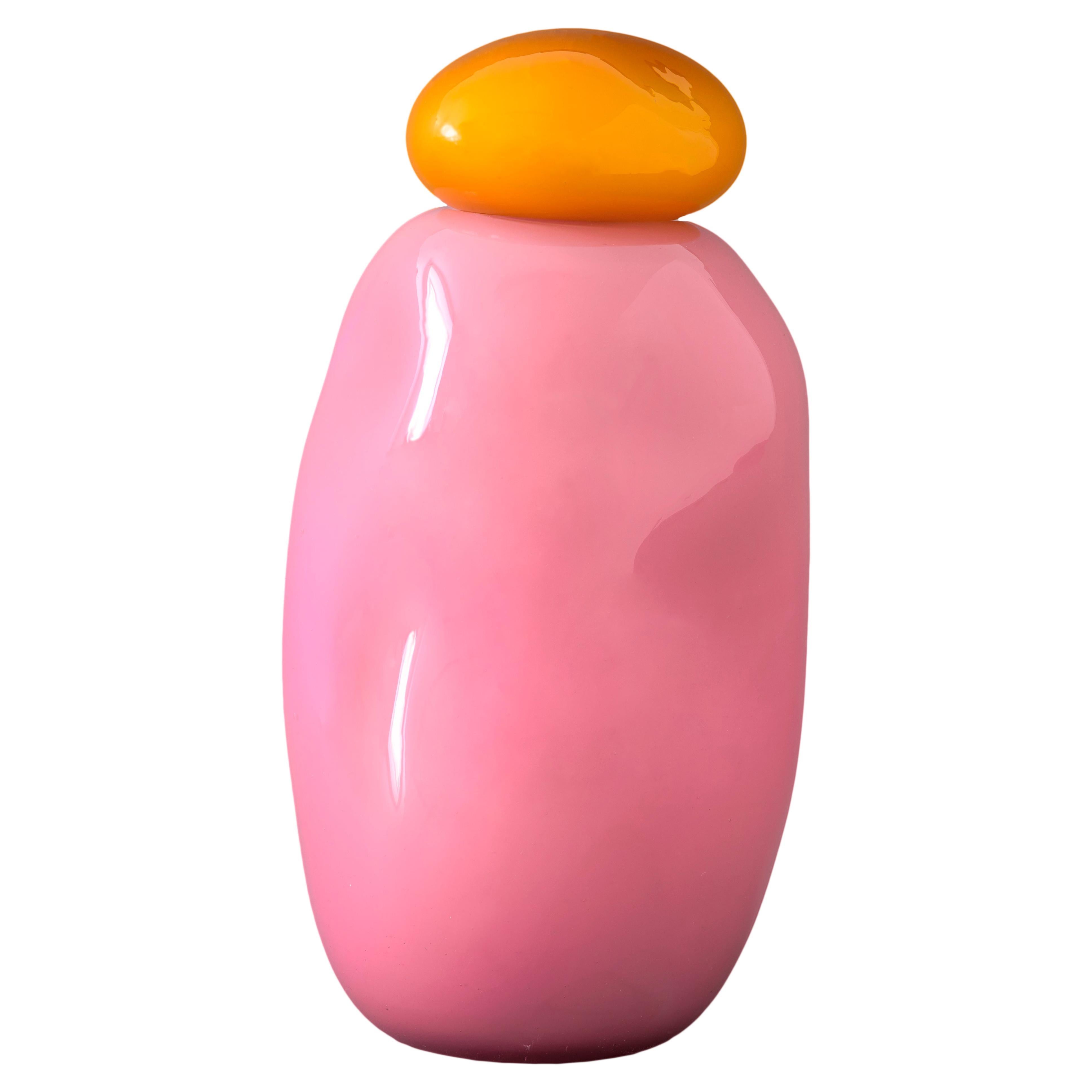 Honey and Pink Bon Bon Mega Vase by Helle Mardahl For Sale at 1stDibs