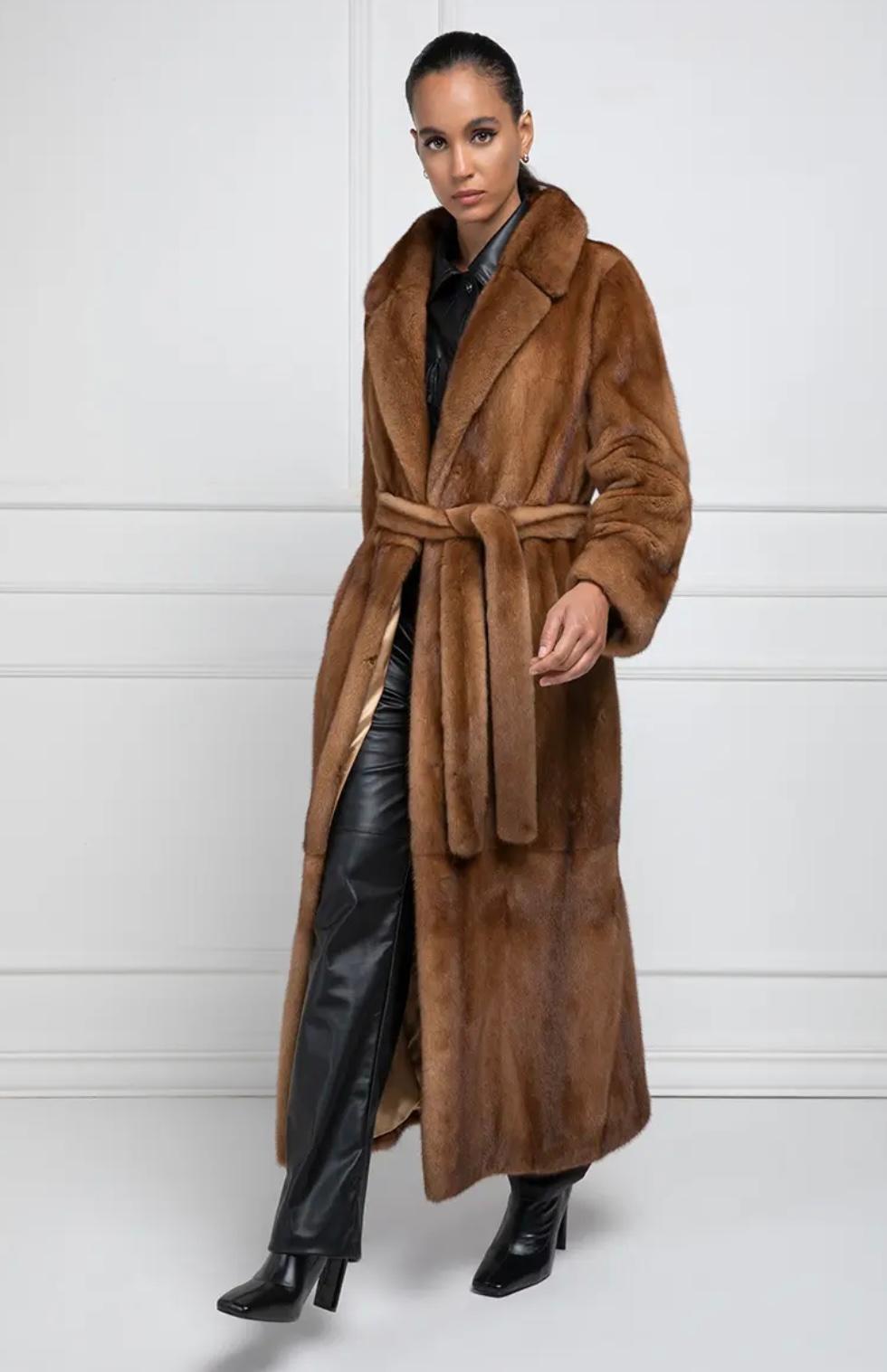 Honey Mink Fur Coat For Sale at 1stDibs | light mink coat