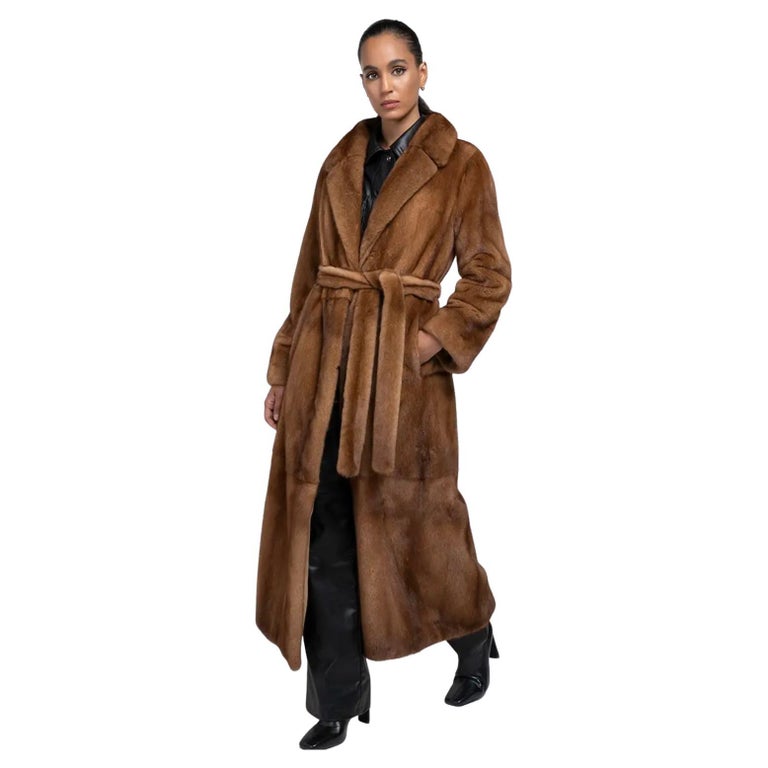 Honey Mink Fur Coat For Sale at 1stDibs
