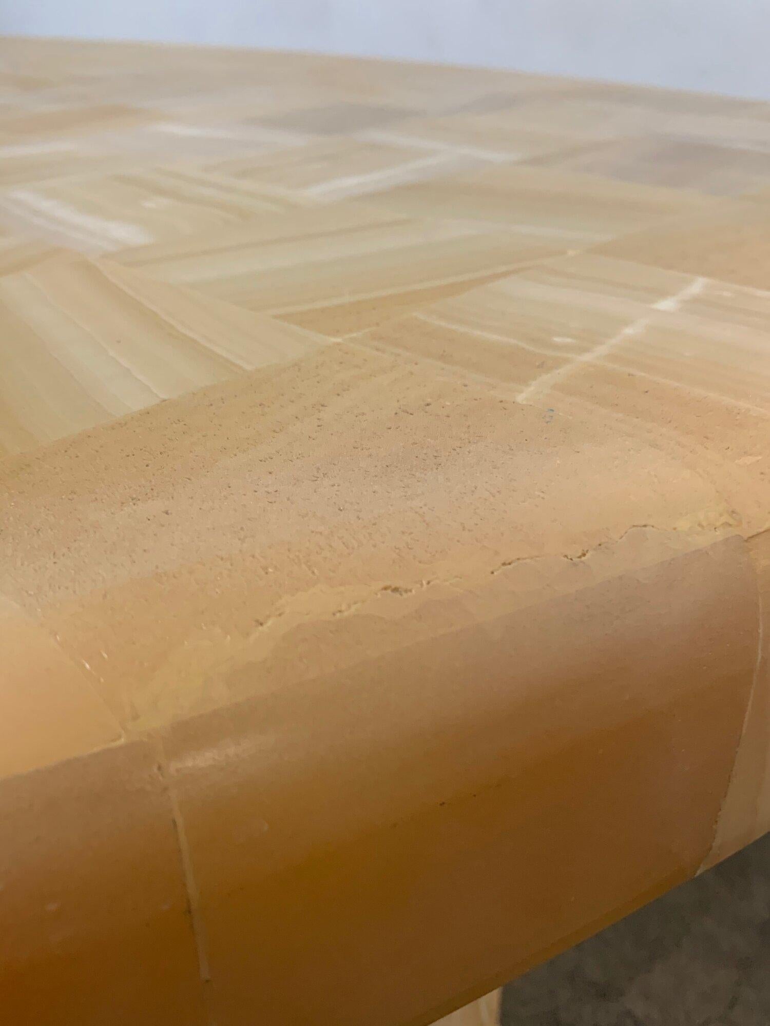 Honey Onyx Tessellated Dining Table at 1stDibs | onyx dining table