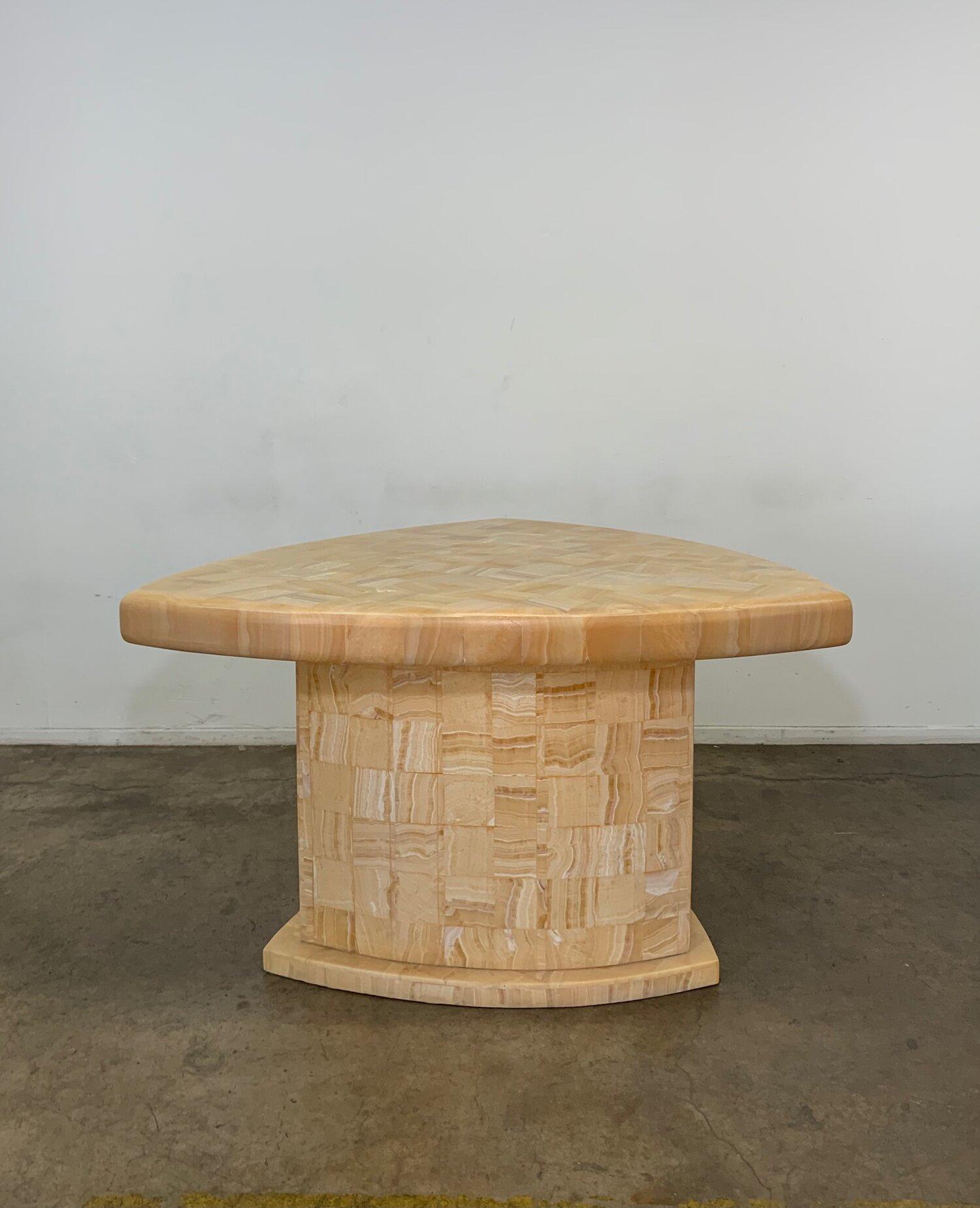 Honey Onyx Tessellated Dining Table at 1stDibs | onyx dining table