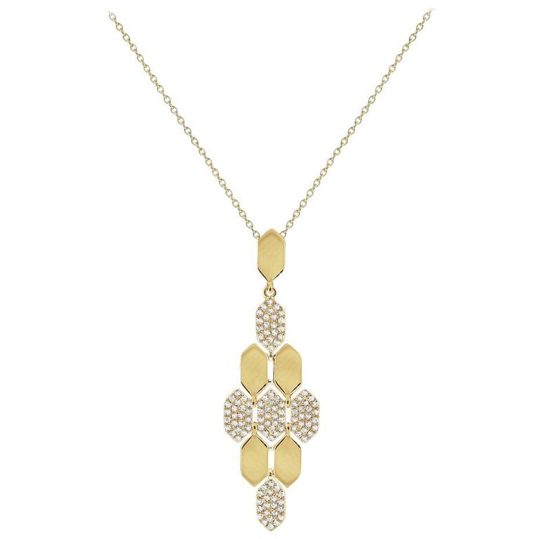 Honeycomb Diamond Necklace by KC Designs For Sale at 1stDibs | kc ...