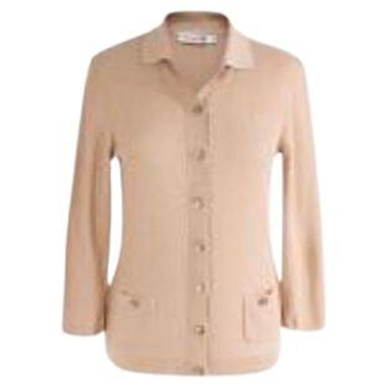 Honeycomb Knit Button Down Top For Sale at 1stDibs