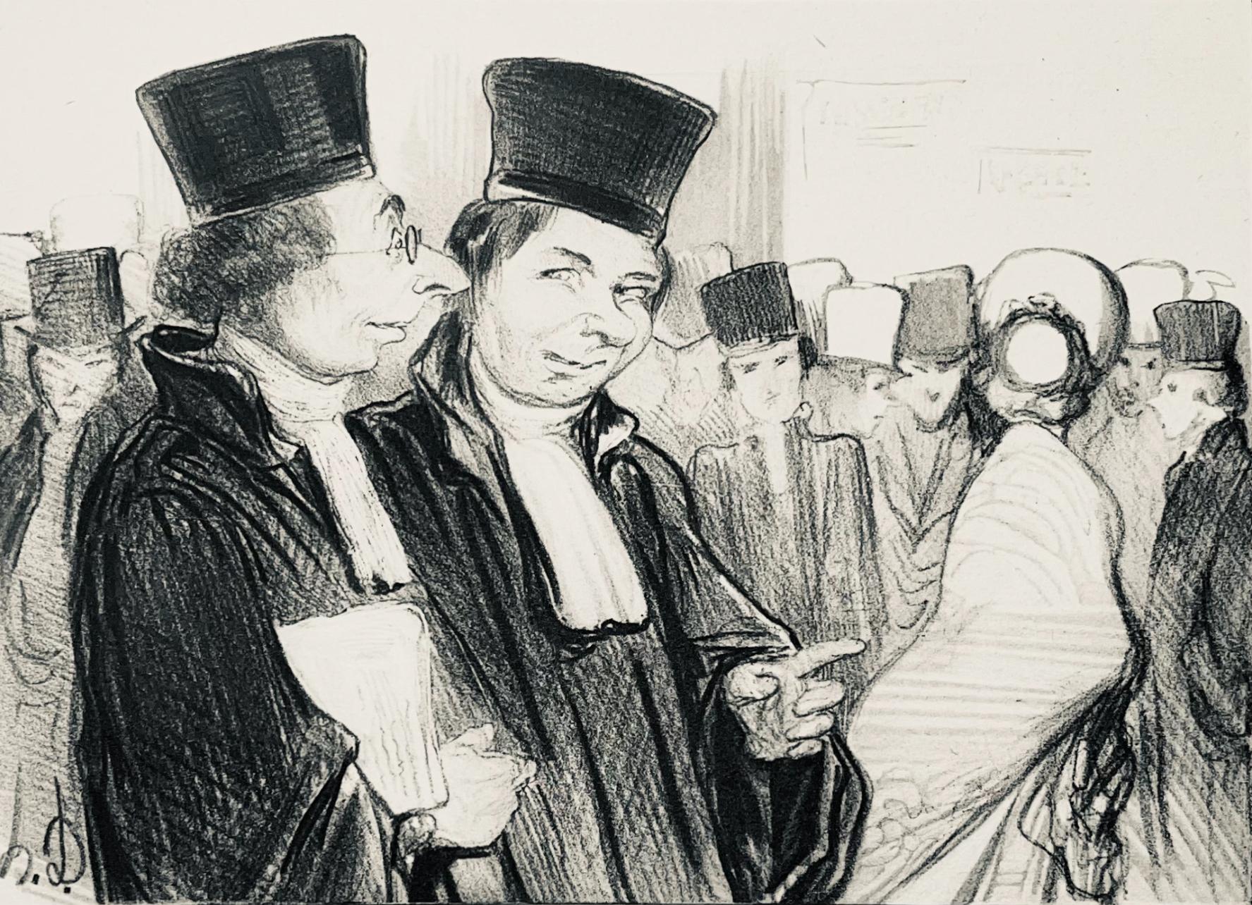 Daumier, Tipos Parisinos, Ley y Justicia (después) en venta en 1stDibs